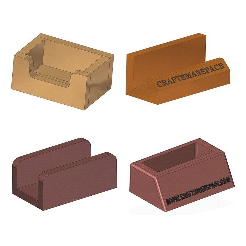 Desktop Business Card Holder Plan