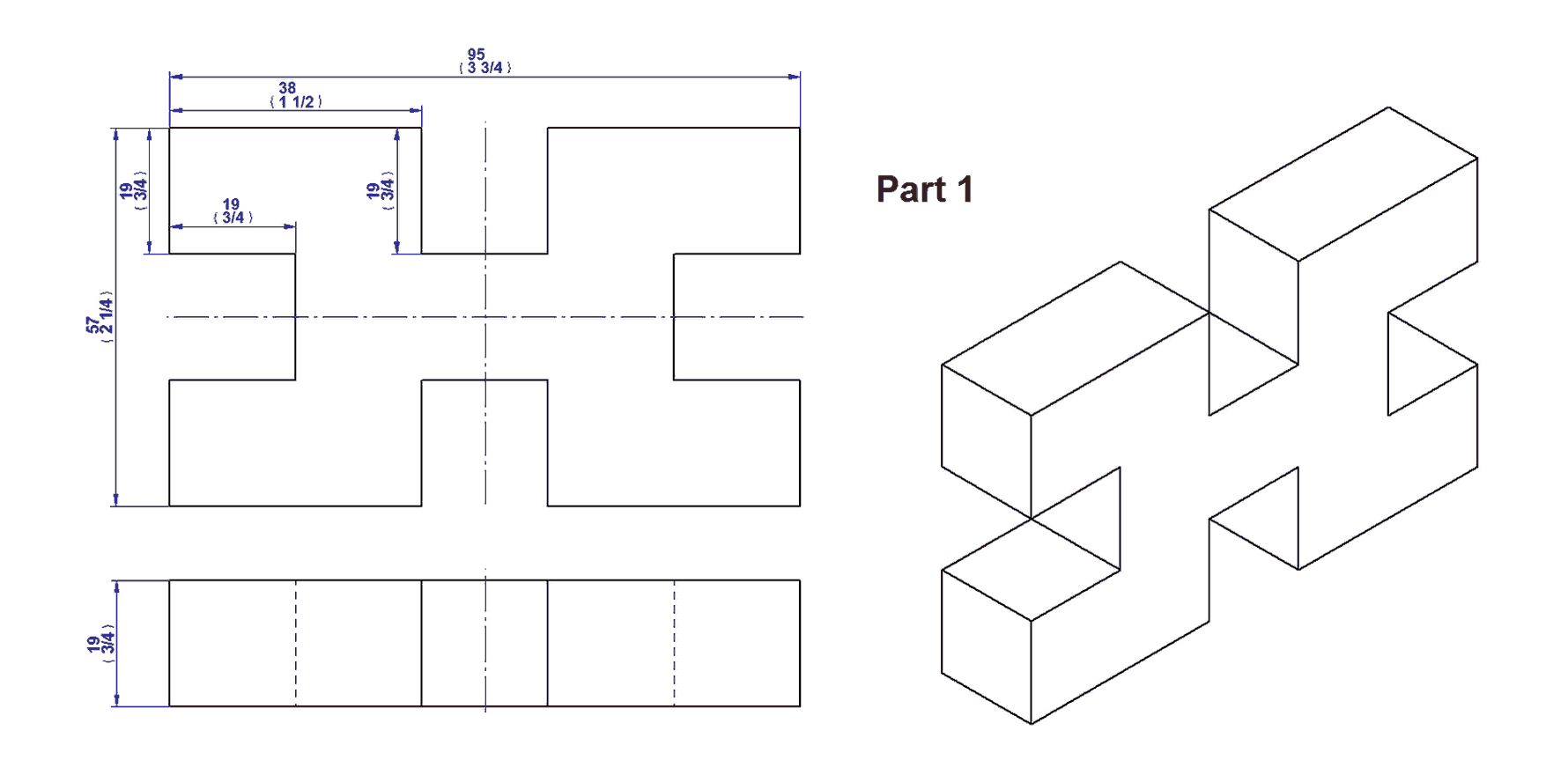 Simple Wooden 3D Puzzle Plan